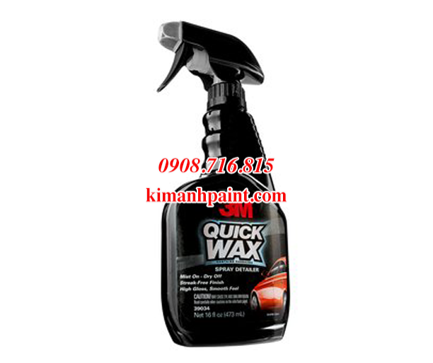 3M 39034 Chất tăng độ bóng Quick Wax 16 fl oz