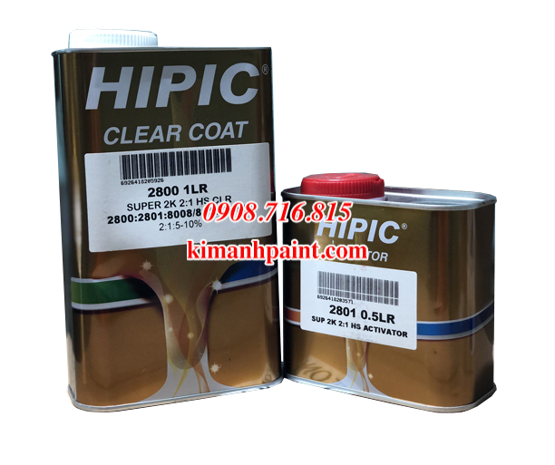 Dầu bóng Hipic 2800-2801 2-1 2K 1L